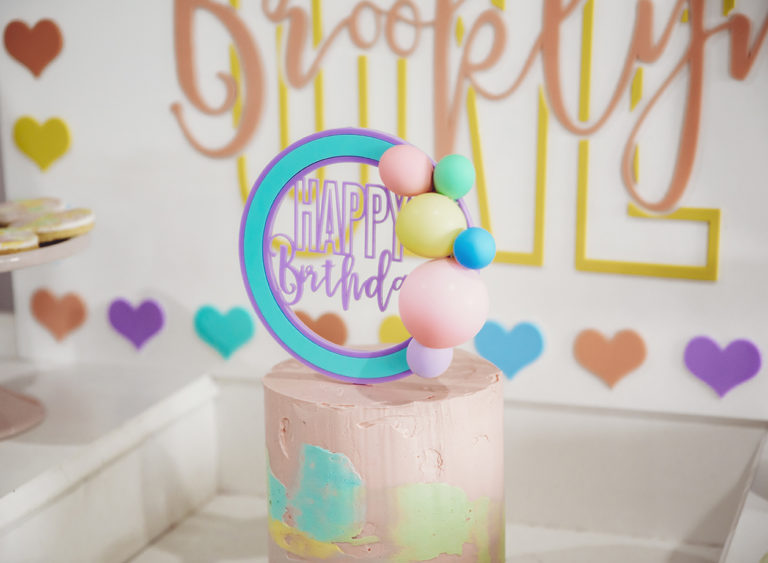 Brooklyn's bright first birthday – Confetti Fair