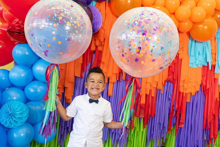 A vibrant and colourful Four-Ever Fun party – Confetti Fair