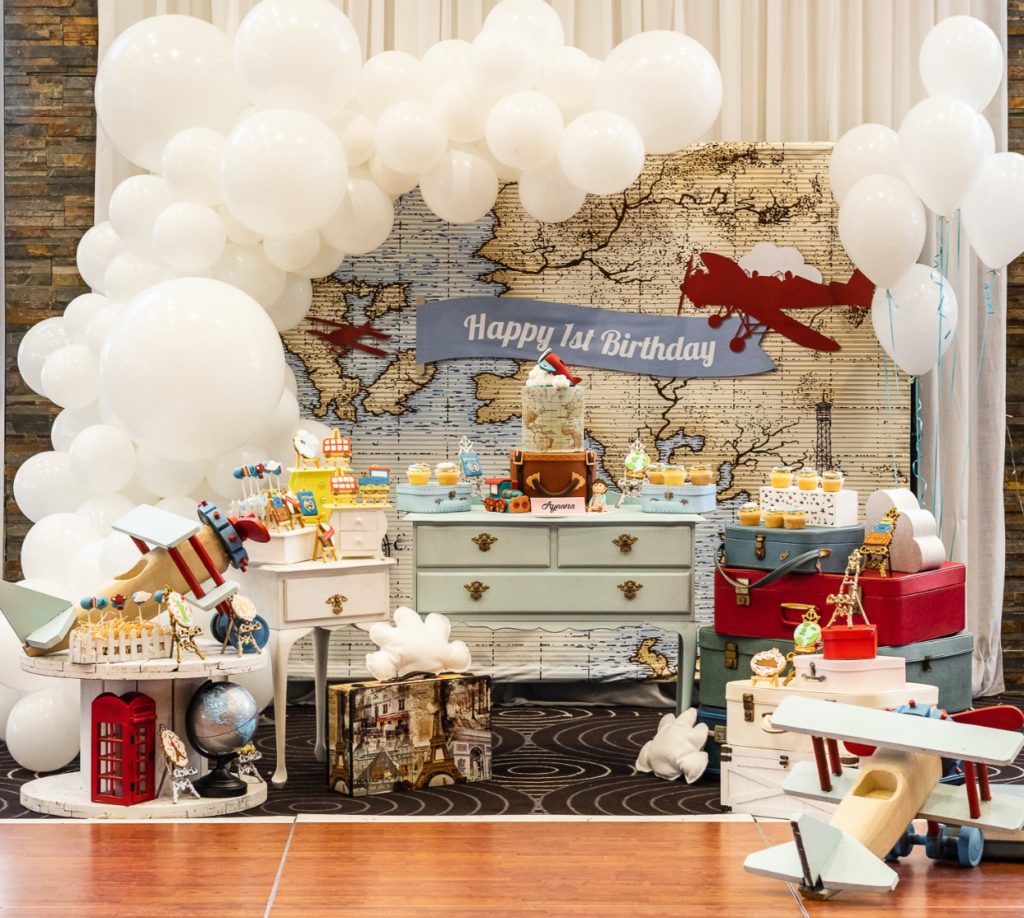 Vintage travel party – Ayaana's Around the World 1st birthday ...