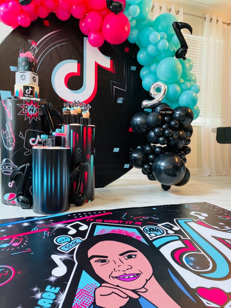 Nova's 9th TikTok birthday party – Confetti Fair