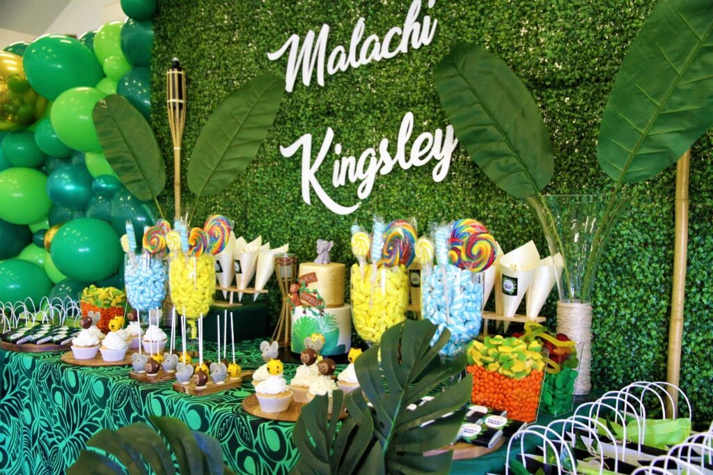 Jungle themed party for a traditional South-Pacific celebration ...