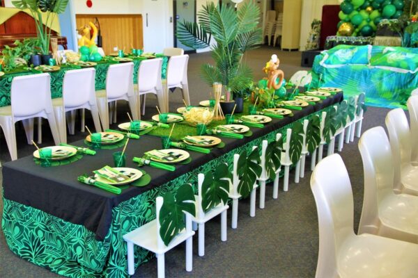Jungle themed party for a traditional South-Pacific celebration ...