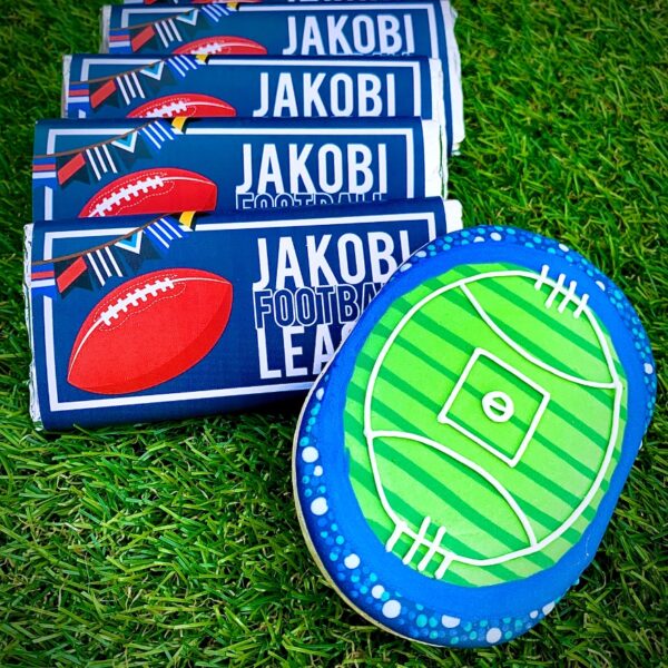Jakobi's AFL themed party – Confetti Fair