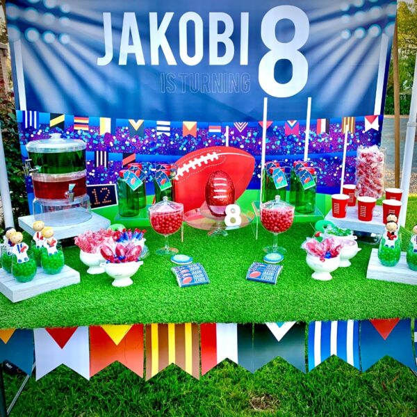 Jakobi's AFL themed party – Confetti Fair