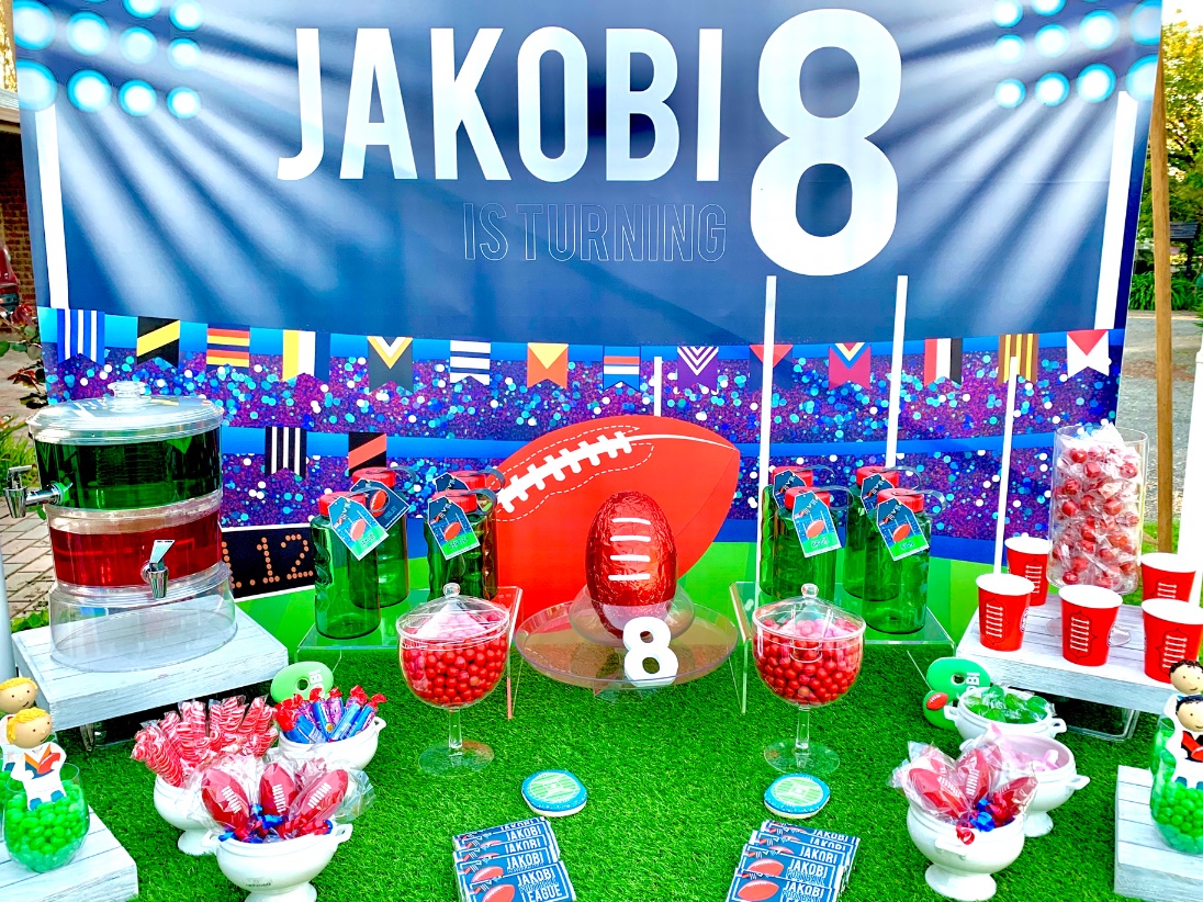 Jakobi's AFL themed party – Confetti Fair